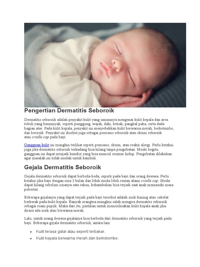 Pengertian Dermatitis Seboroik | PDF