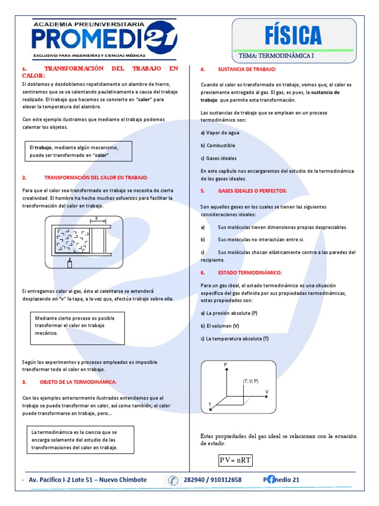 Termodinámica gases ideales | PDF | Gases | Termodinámica