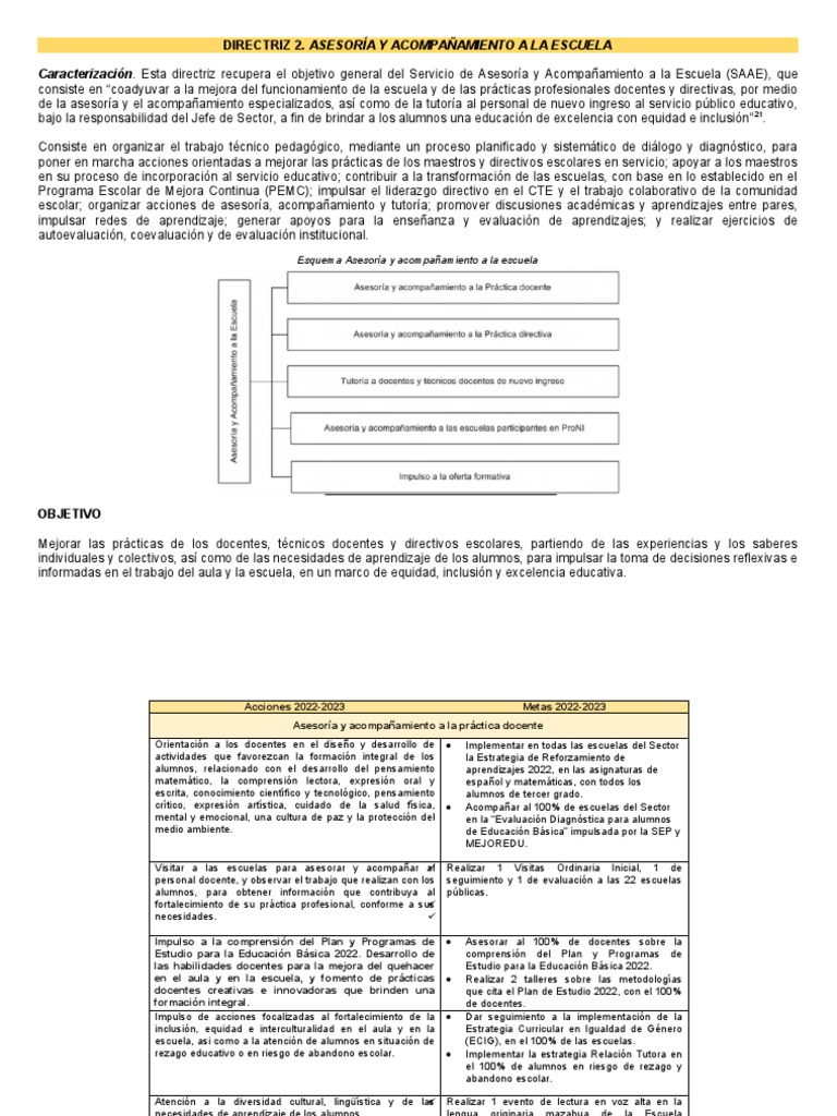 Directriz 2 | PDF | Inclusión (Educación) | Educación primaria