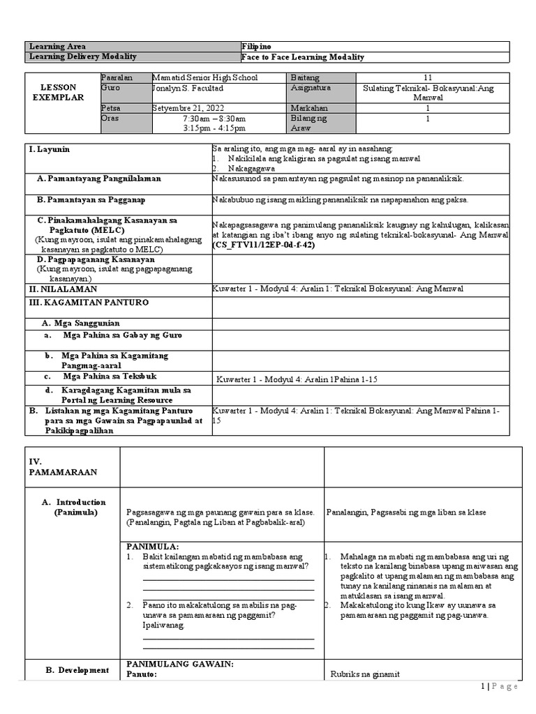 DLP-Piling Larang-11 Sept 21 - Week 5 | PDF