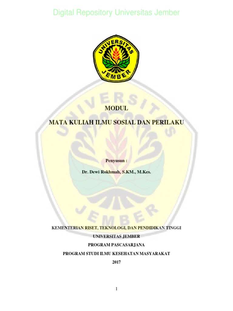 F. KM - Modul - Dewi R - Modul Ilmu Sosial Dan Perilaku | PDF