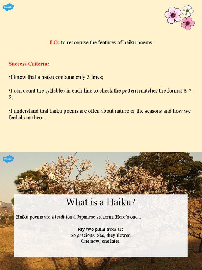 Haiku Teaching Powerpoint | PDF | Haiku | Poetry