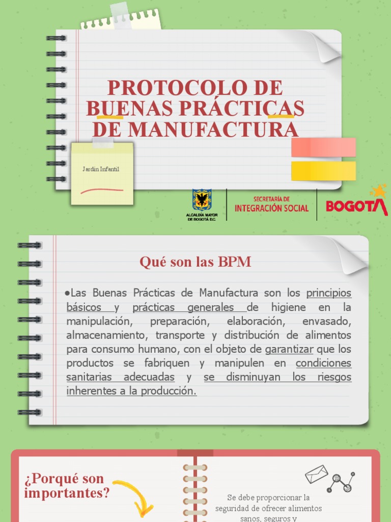 Protocolo de Buenas Prácticas de Manufactura: Jardín Infantil | PDF | Fritura | Alimentos