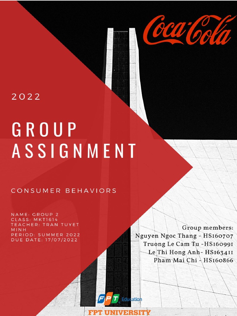 (Coca Cola) Mkt201-Group-2 | PDF | Coca Cola | Brand
