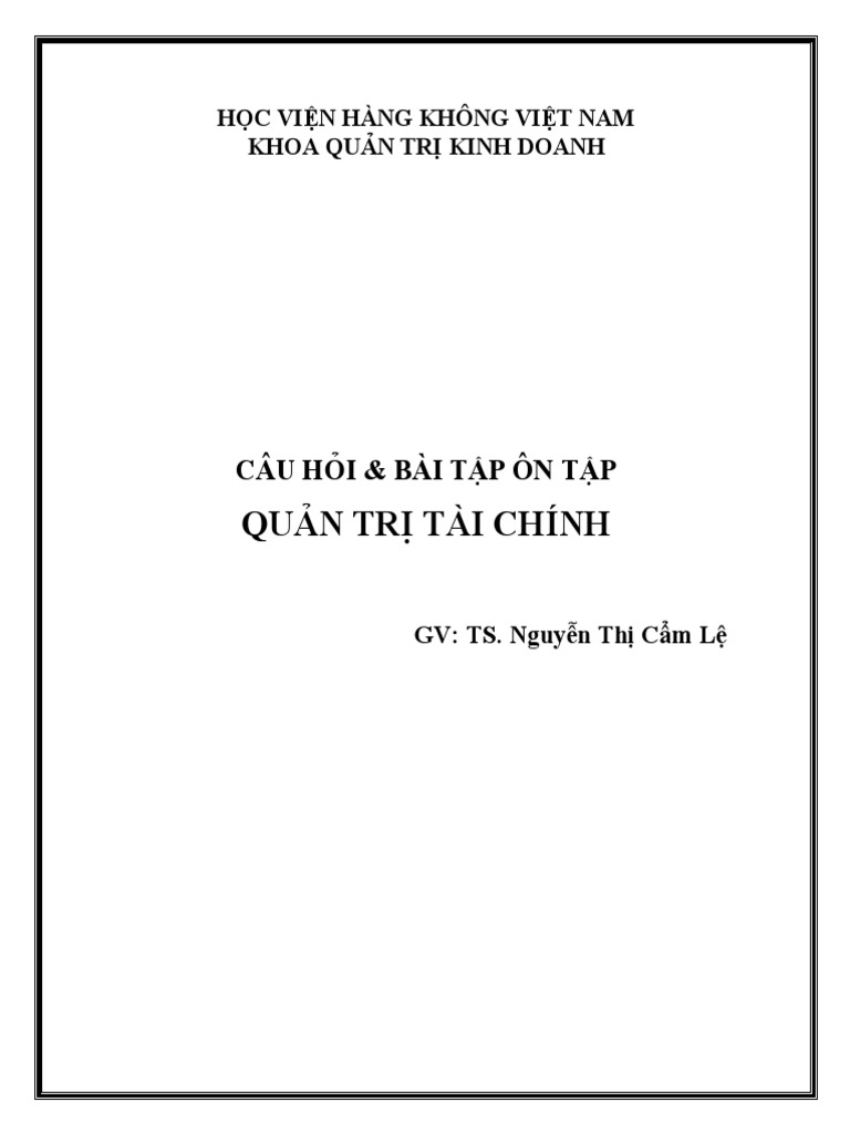 Bai Tap QTTC | PDF