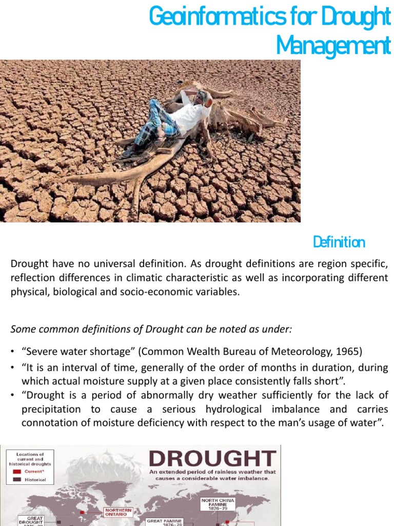 Geoinformatics For Drought Management | PDF | Drought | Climate