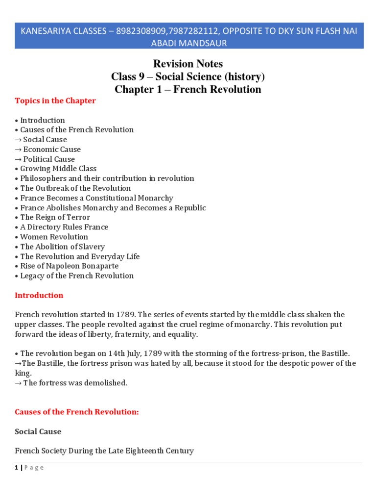 French Social | PDF | French Revolution | Slavery