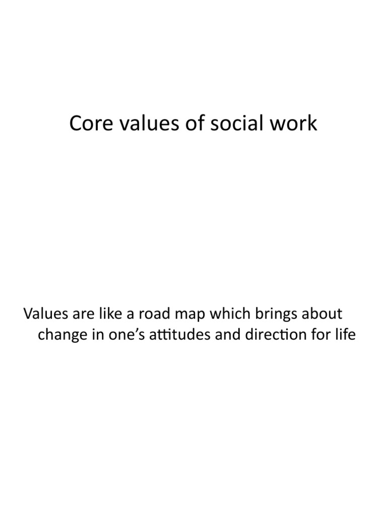 Six Core Values of Social Work | PDF | Social Work | Dignity