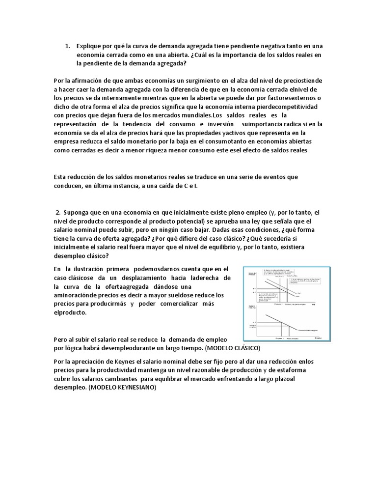 Explique Por Qué La Curva de Demanda Agregada Tiene Pendiente Negativa ...