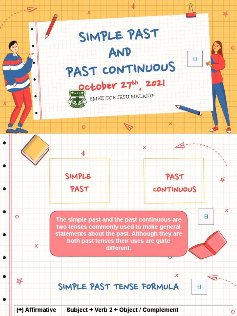 Simple Past and Past Continuous | PDF | Grammatical Tense | Verb