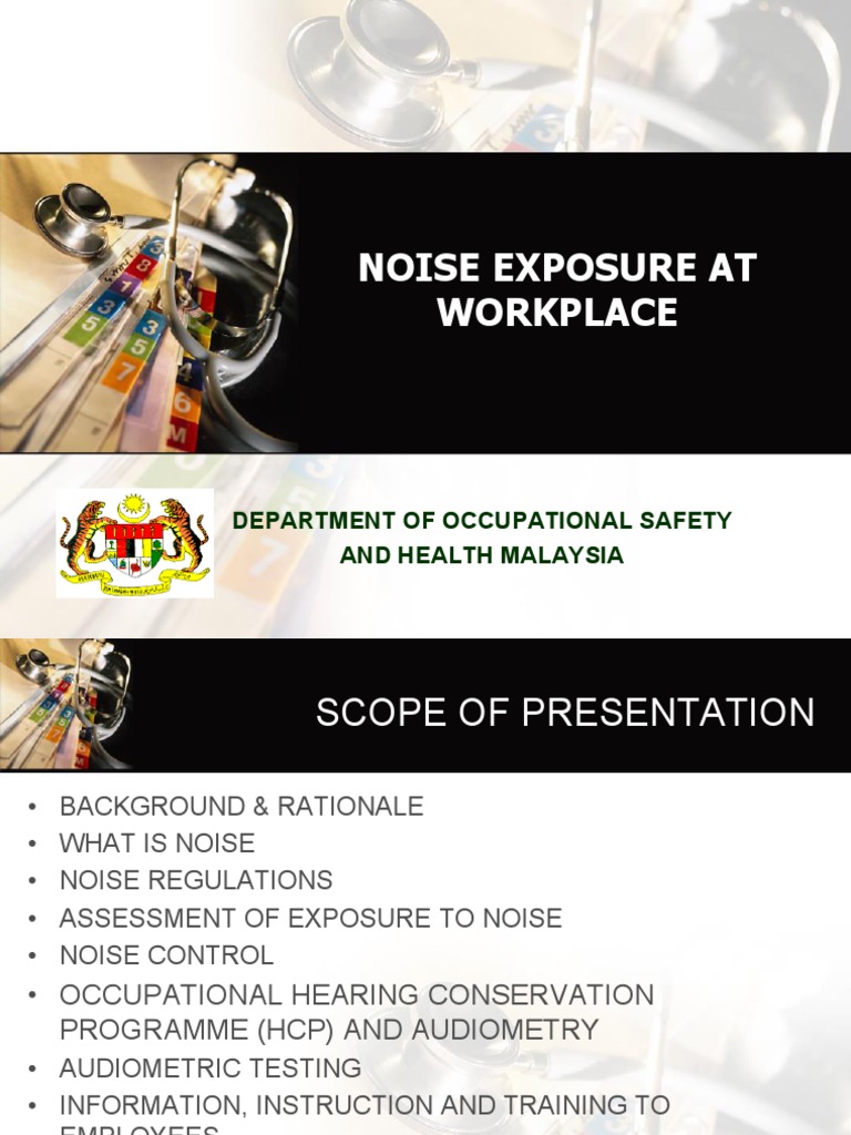 Noise Exposure at Workplace | PDF | Hearing Loss | Noise