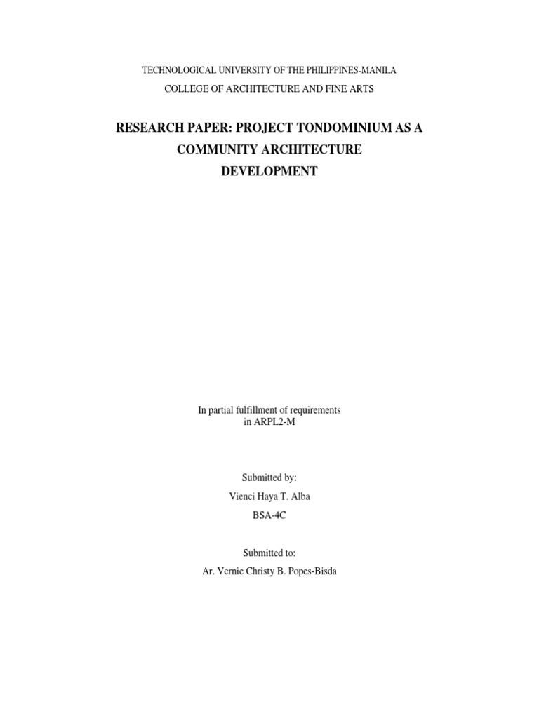 Tondominium Arpl2 Assignment Alba Bsa 4c | PDF | Home & Garden