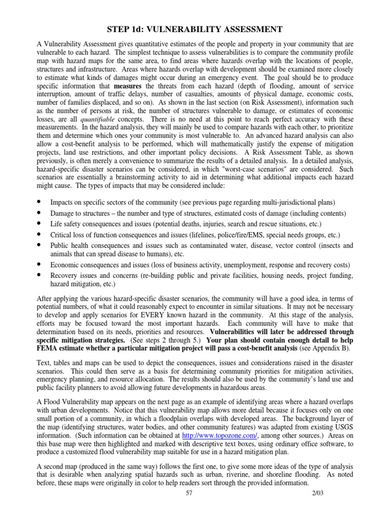 Assessing Vulnerabilities and Impacts: A Guide to Conducting ...