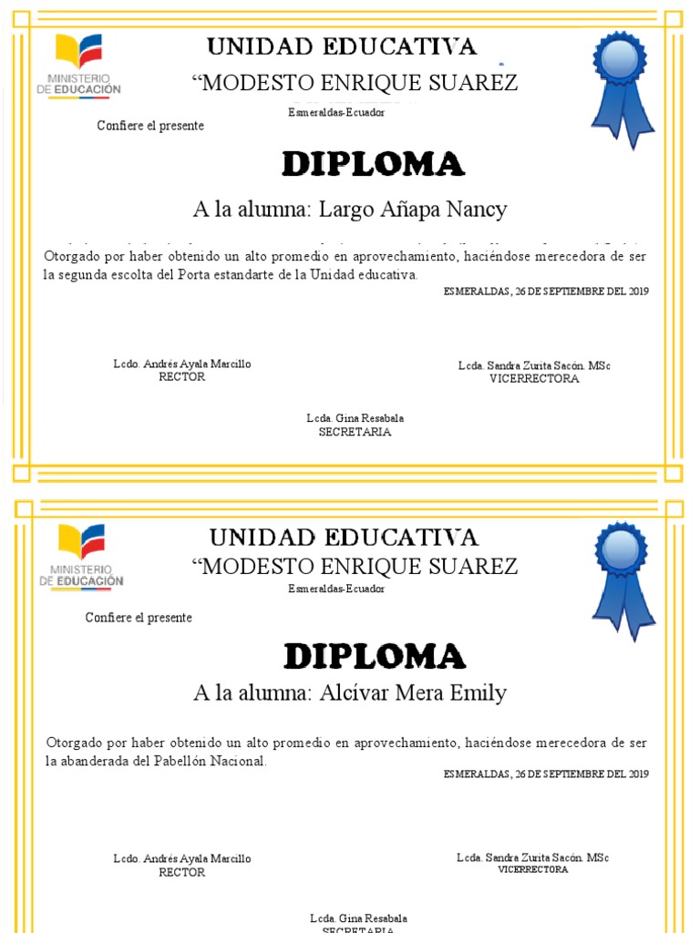 Diplomas Modelos | PDF