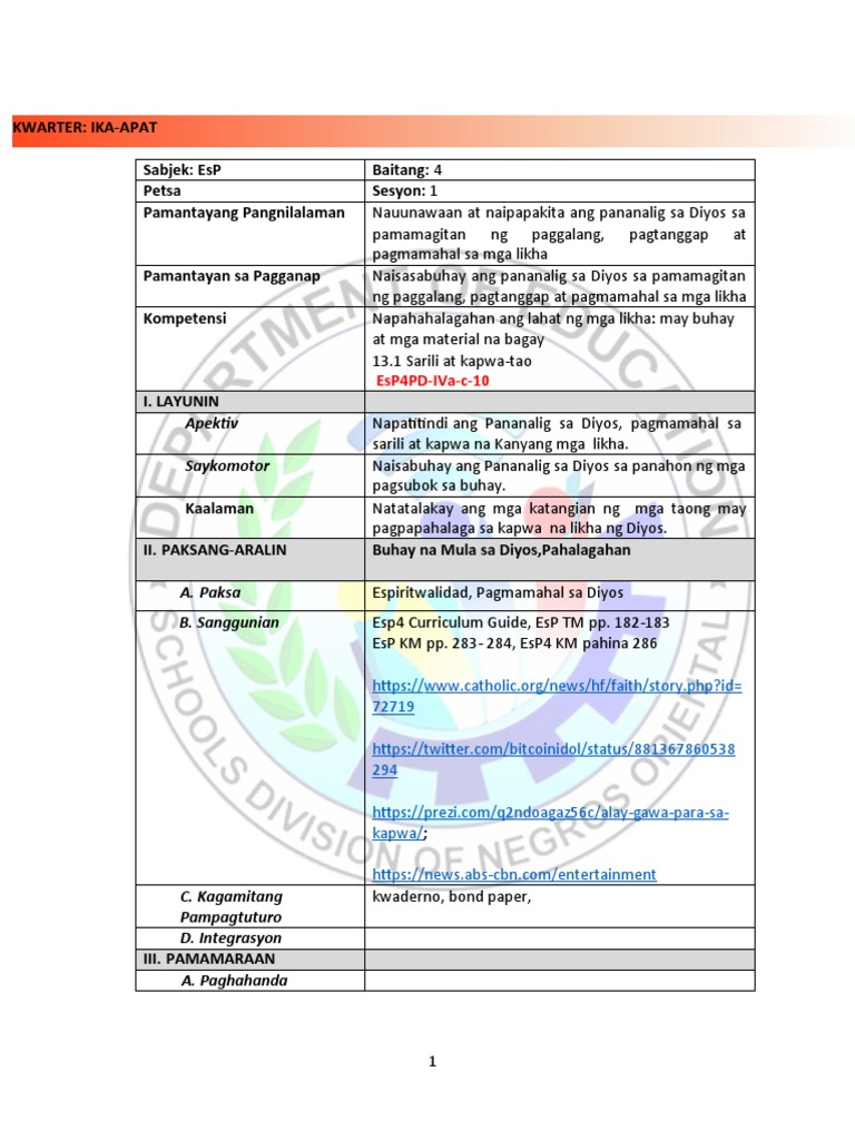 ESP4-Q4-FINAL..2022 | PDF