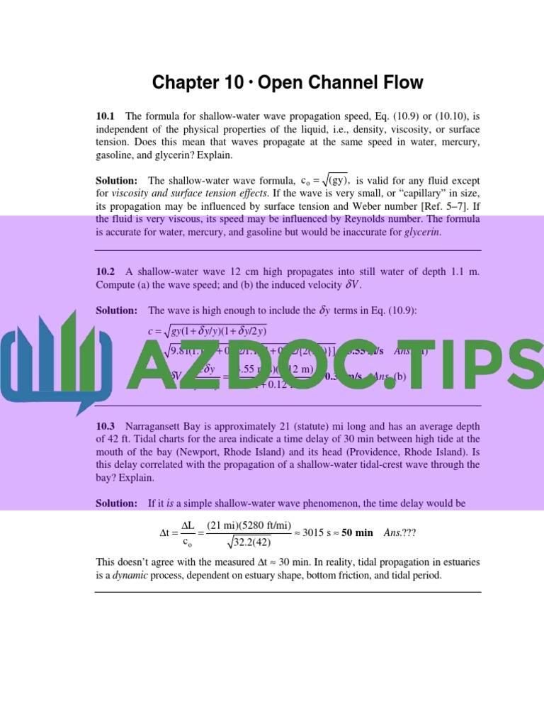 Hydro 12 Ref | PDF | Fluid Dynamics | Reynolds Number