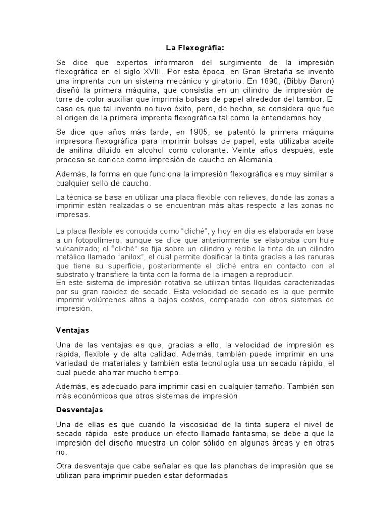 La Flexografia y Serografia | PDF | Impresión | Diseño de comunicacion