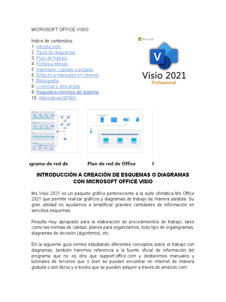 Guía de Microsoft Visio 2021 y Alternativas | PDF
