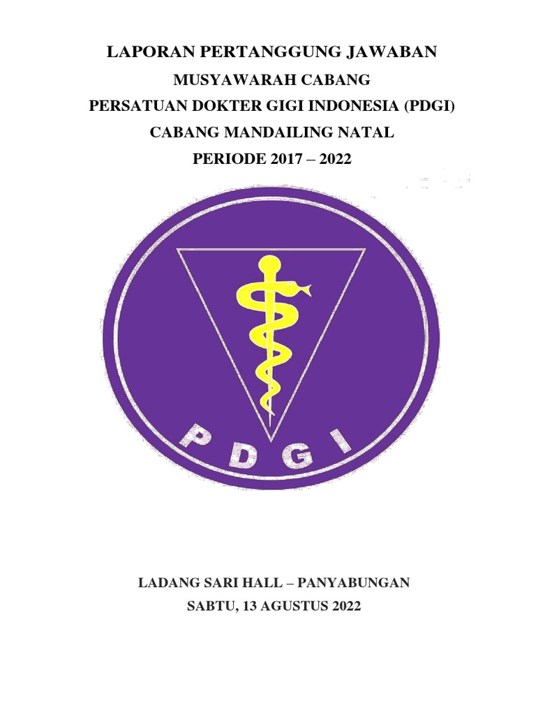 LPJ Muscab Pdgi Mandailing Natal | PDF | Karier & Perkembangan | Bisnis