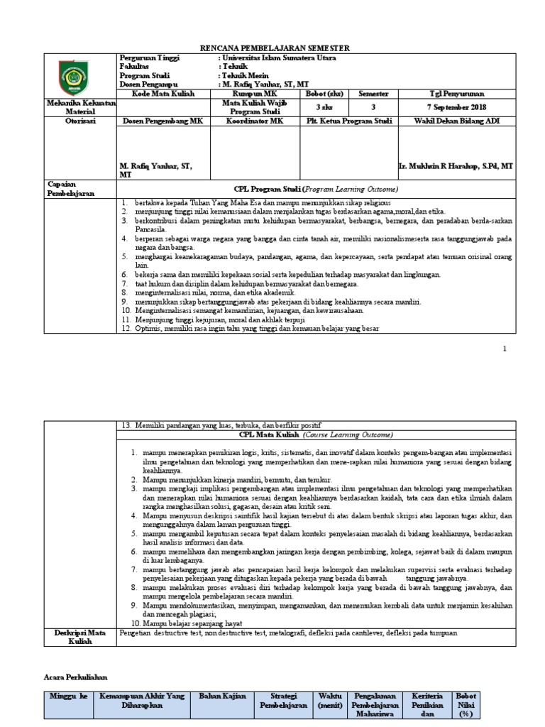 RPS MKM Final | PDF | Karier & Perkembangan | Seni