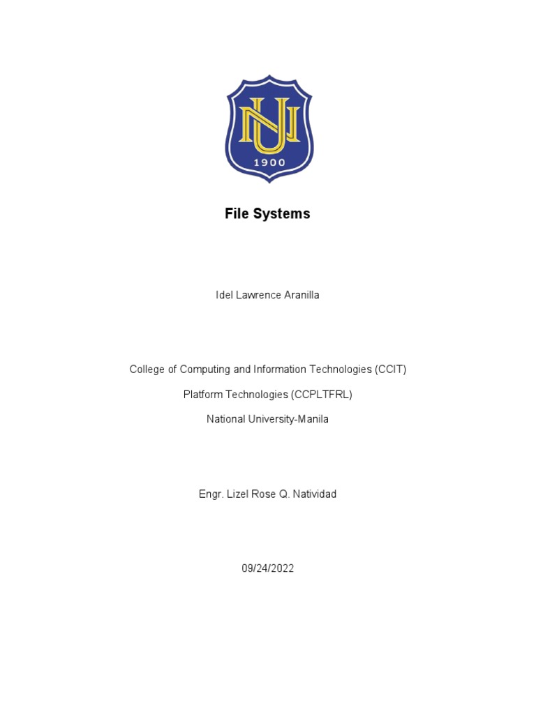 File Systems | Download Free PDF | File System | Computer File