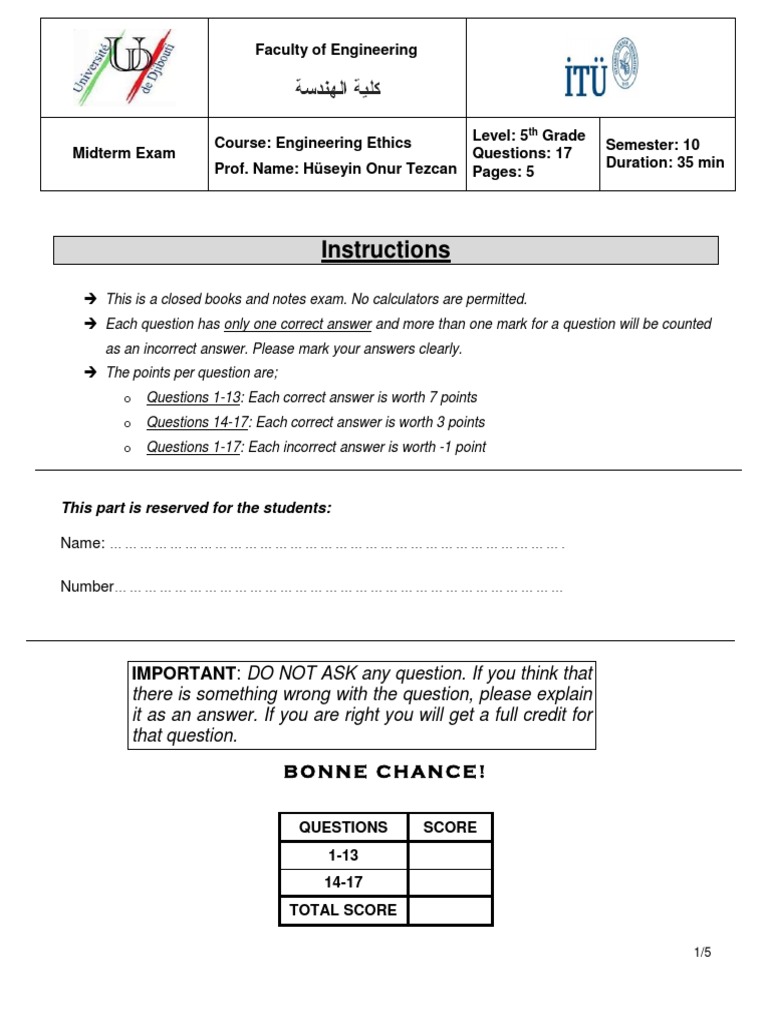 Engineering Ethics Midterm 2020 | PDF | Virtue | Philosophical Theories
