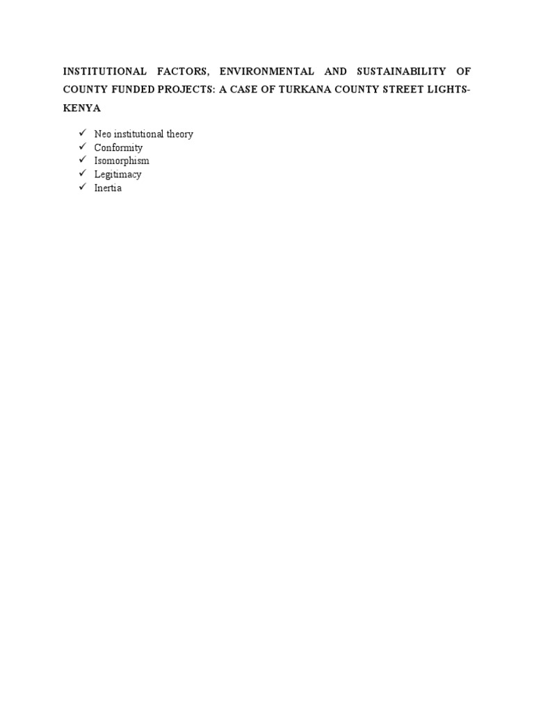 Institutional Factors James | PDF | Institution | Conformity