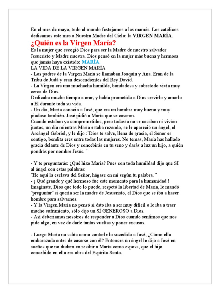 Mes de Mayo Mes de Maria | PDF