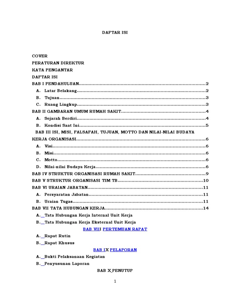 Pedoman Kerja Tim TB | PDF