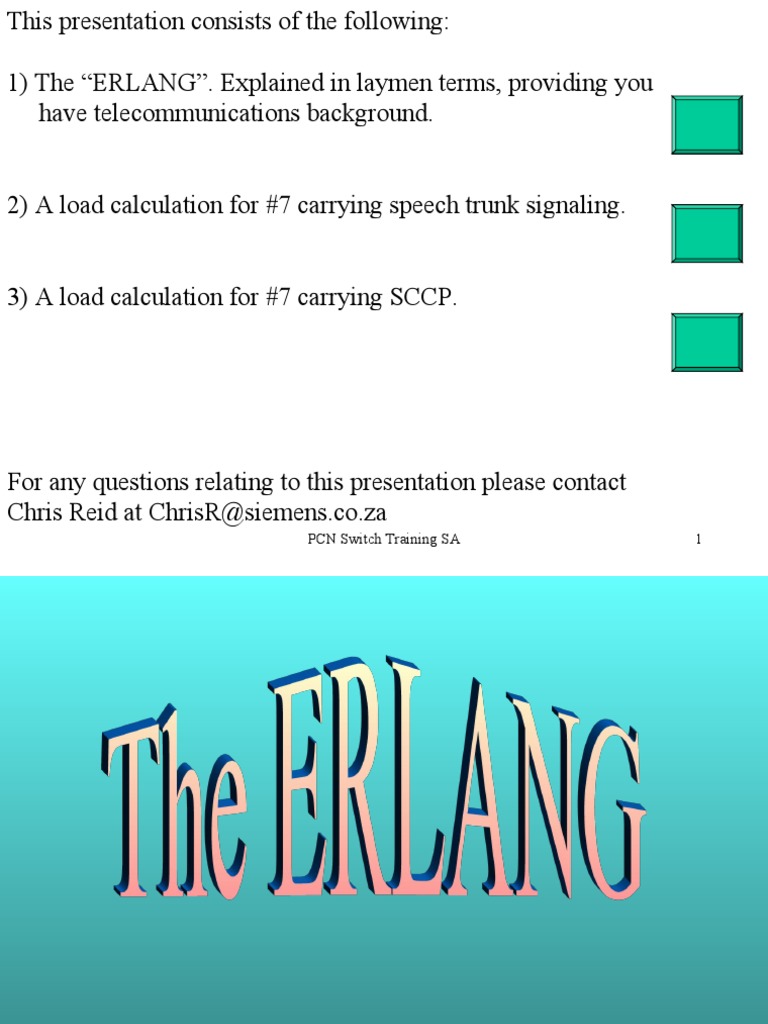 Erlang | PDF | Computer Science | Data Transmission