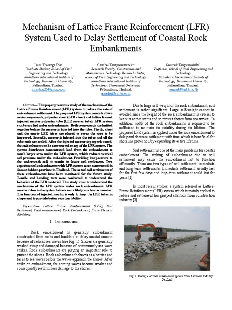 Final - Mechanism of Lattice Frame Reinforcement (LFR) System Used To Delay Settlement of ...