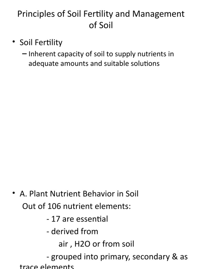 Soil Science Lecture | PDF | Soil | Fertilizer