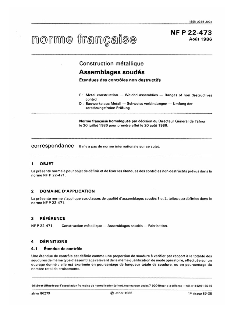 34. NF P22-473-外文 | PDF