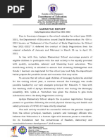 Early Registration-2023-2024 - Accomplishment Report | PDF