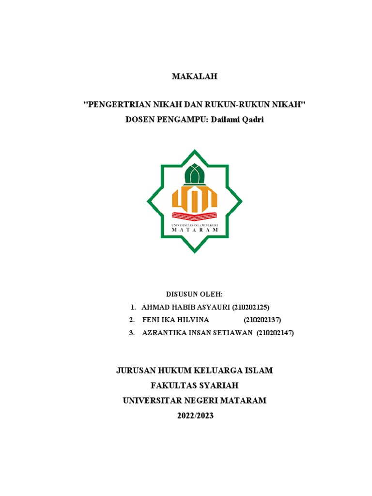 Makalah Tafsir Hukum Keluarga | PDF