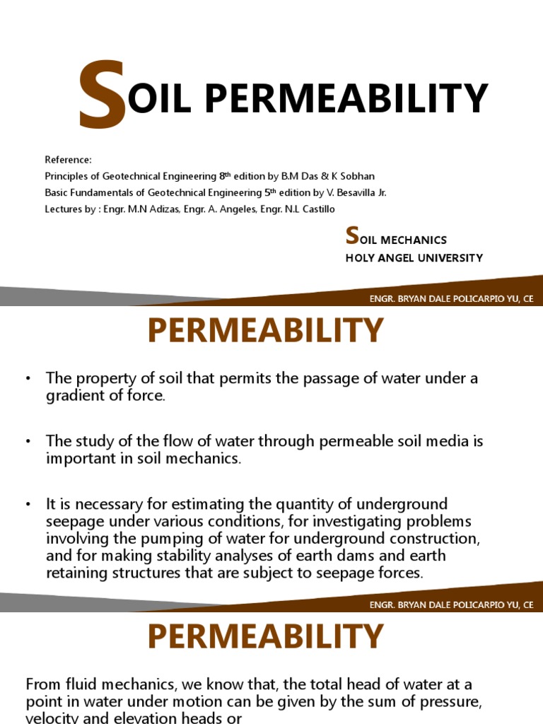 PERMEABILITY | PDF | Soil Mechanics | Chemical Engineering