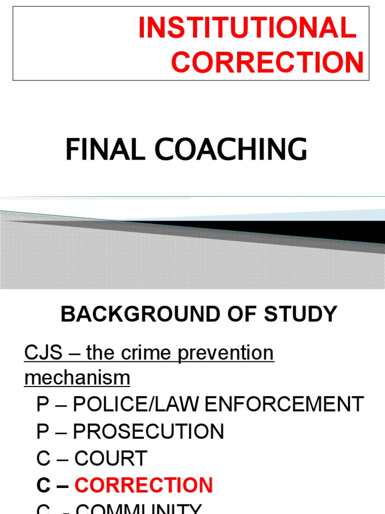 CORAD QA PPT 2 For Lecture | PDF | Prison | Solitary Confinement