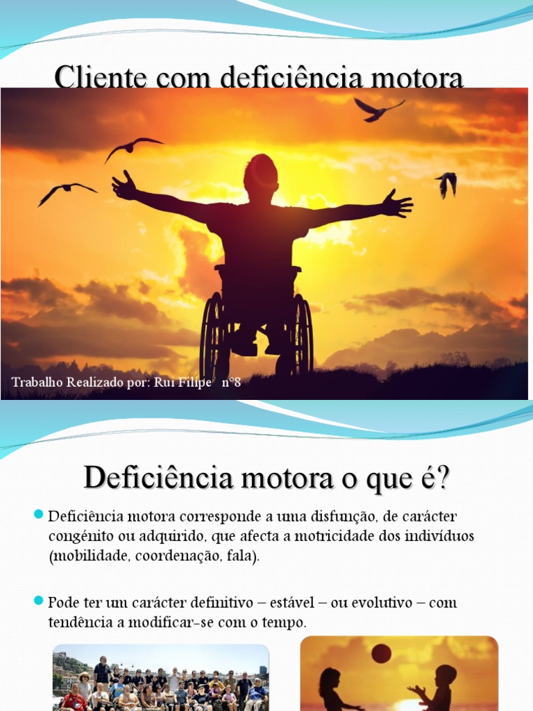 Deficiência Motora: Tipos e Recursos | PDF | Prótese | Paralisia cerebral