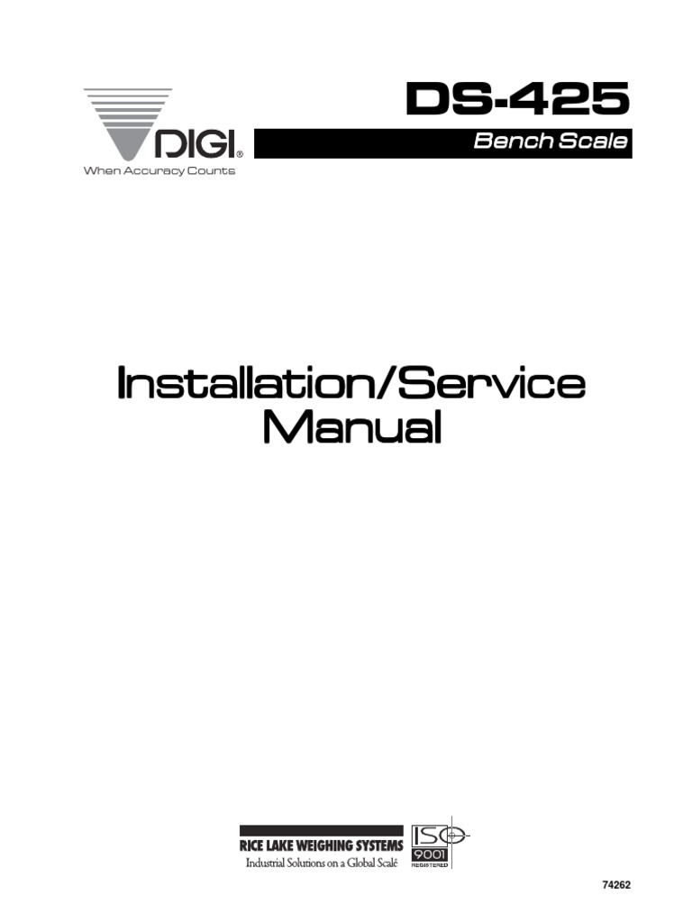 Digi Ds-425p Manual | PDF | Bit Rate | Weight