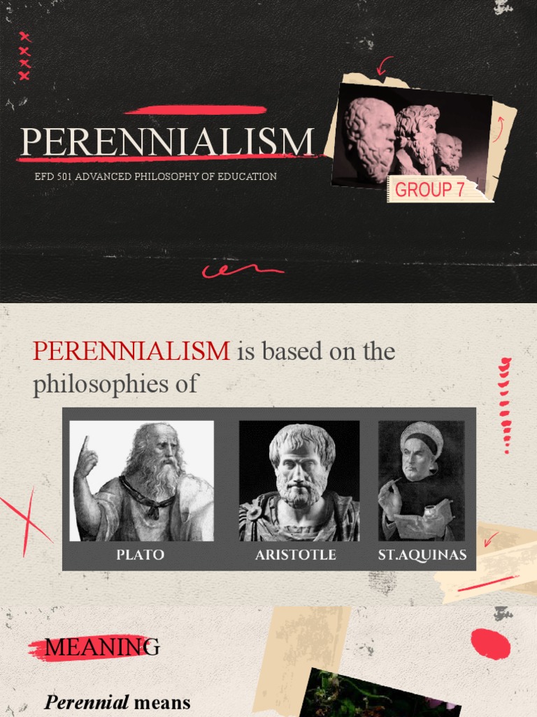 Efd 501 - Activity 7 Perennialism | PDF | Learning | Cognition