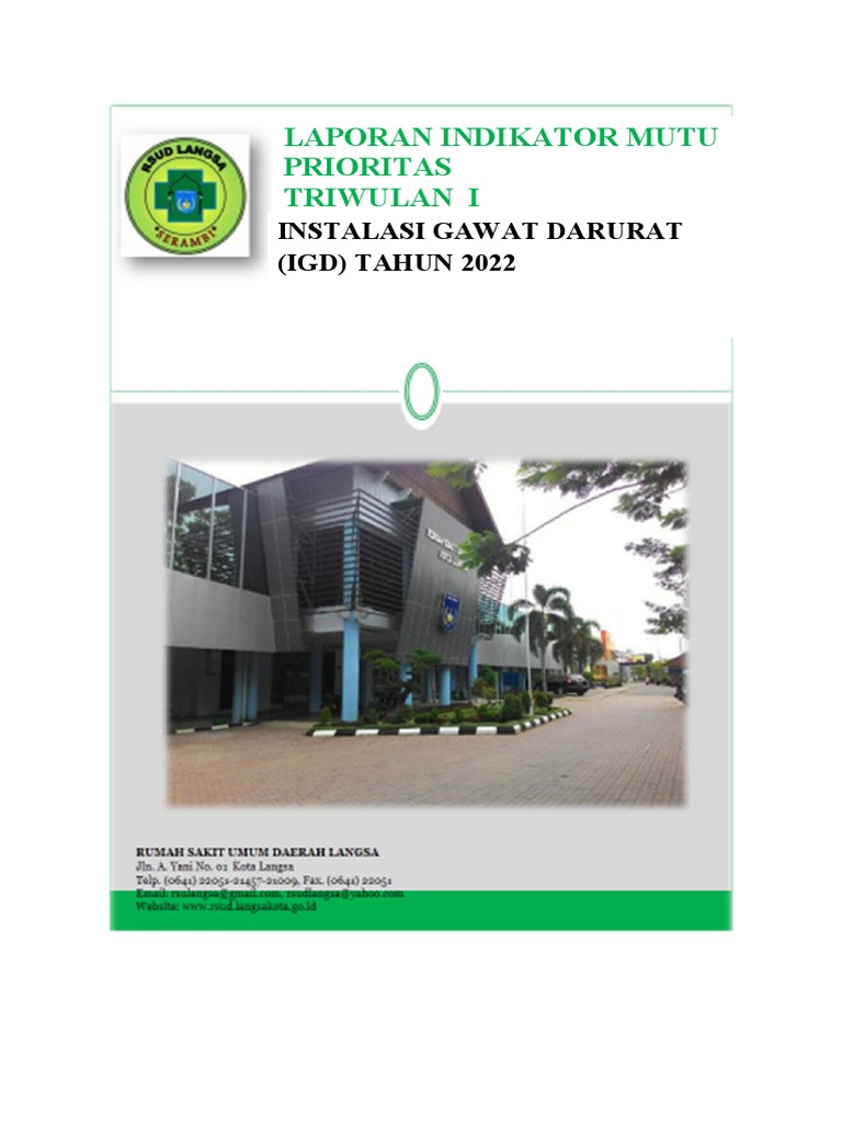 Indikator Mutu Prioritas Igd Triwulan I | PDF