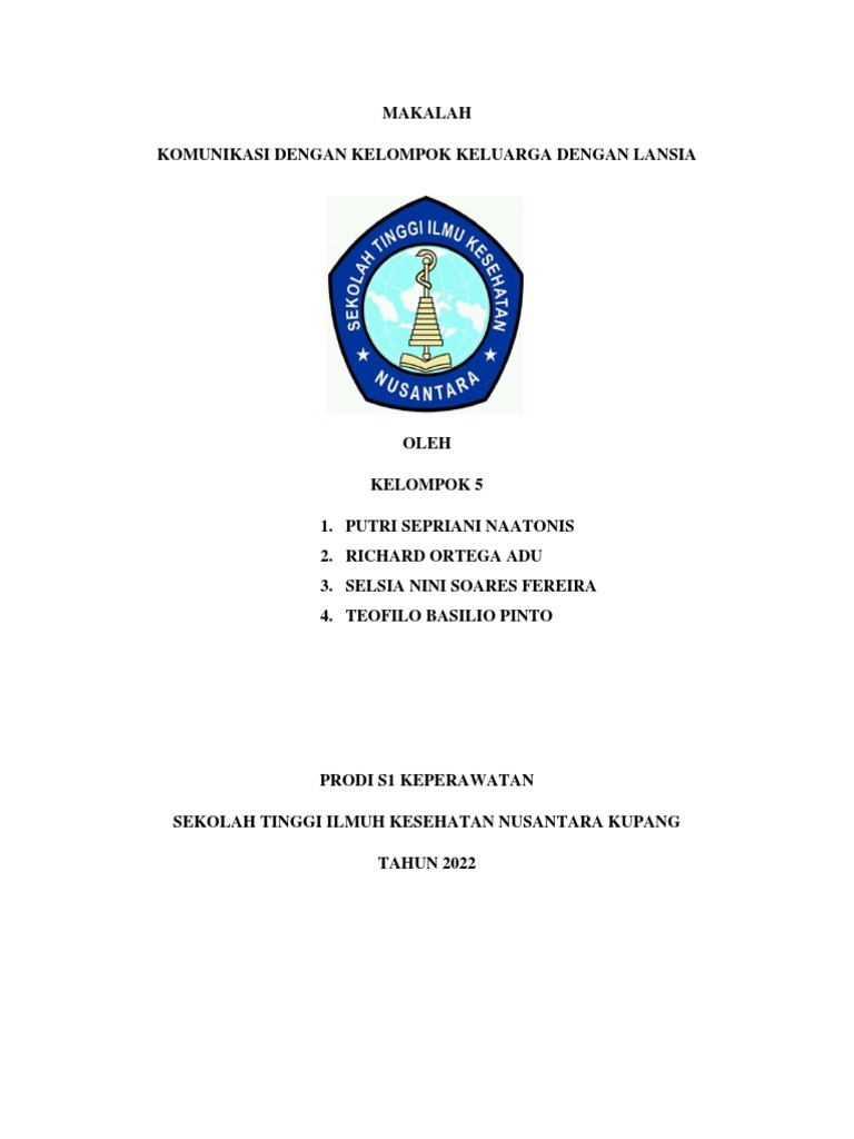 Makalah Gerontik Kelompok 5 | PDF