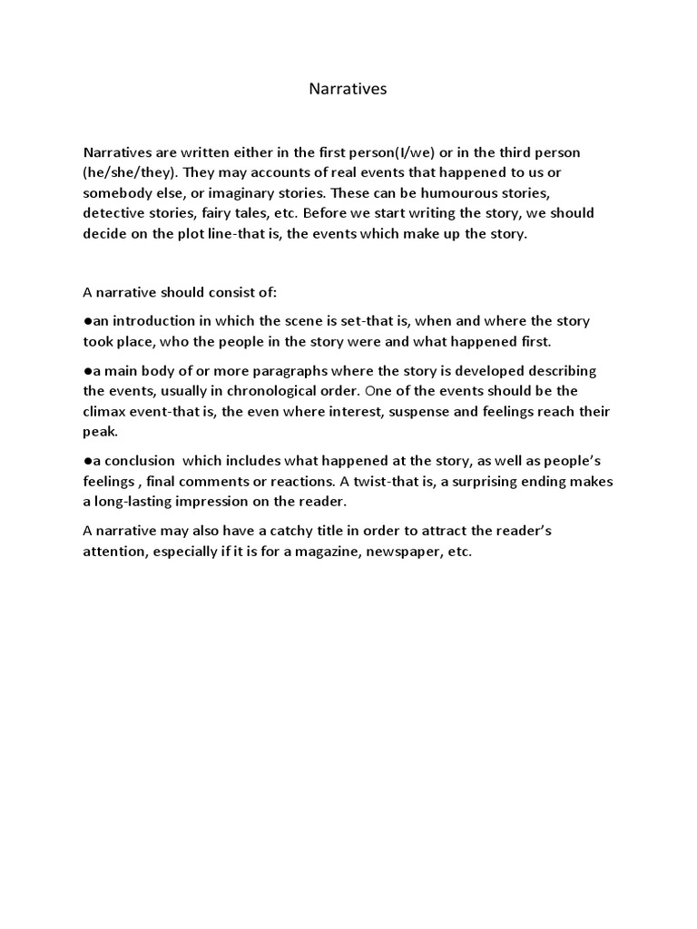 Narratives Fce 1 Pdf