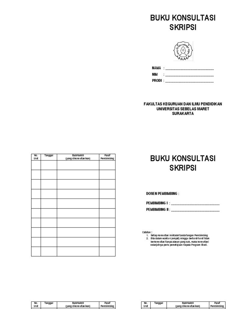 Logbook Konsultasi Skripsi | PDF | Karier & Perkembangan | Bisnis