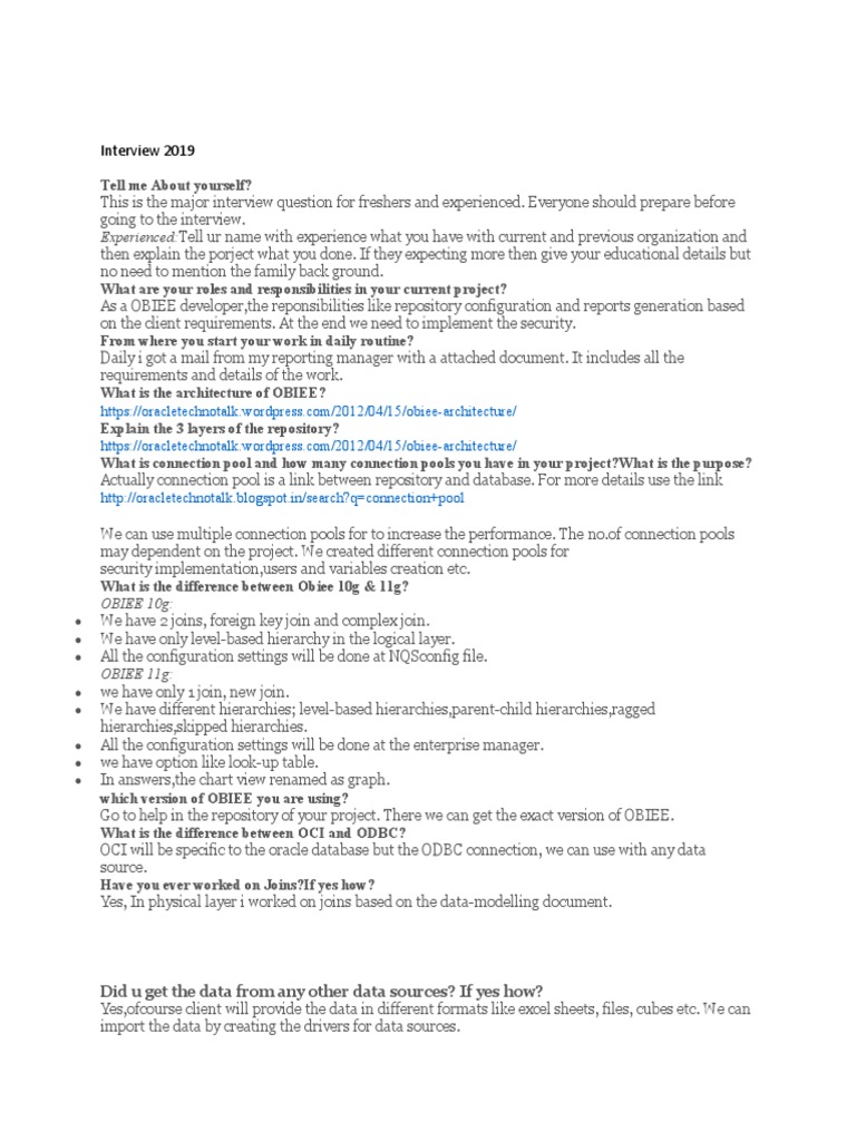 Interview Questions With Answers | PDF | Databases | Table (Database)