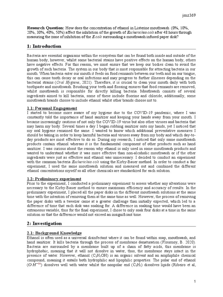 Biology IA | PDF | Spearman's Rank Correlation Coefficient | Statistics