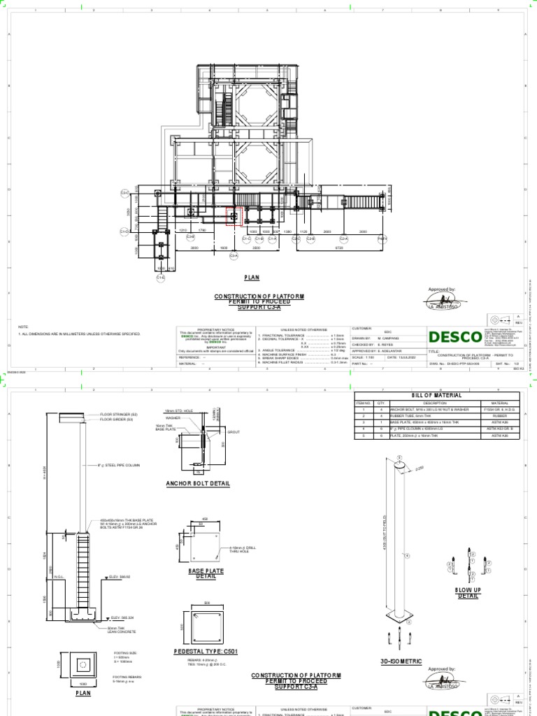 Di Edc PTP 553 005 Rev. A Support c3 A - Appr | PDF | Building ...