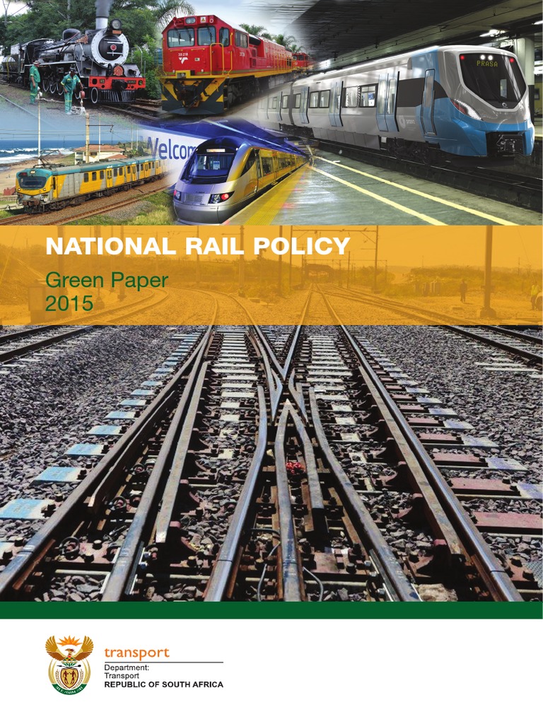 National Rail Policy Green Paper | PDF | Rail Transport | Transport
