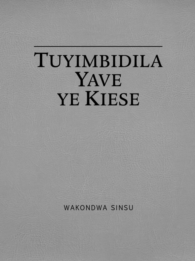 Nkunga Mia Mbangi Za Yave-Masono Manene | PDF