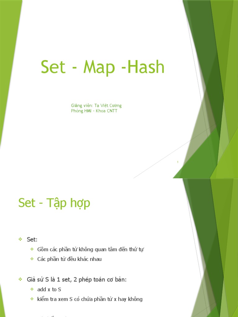 Set Map Hash | PDF
